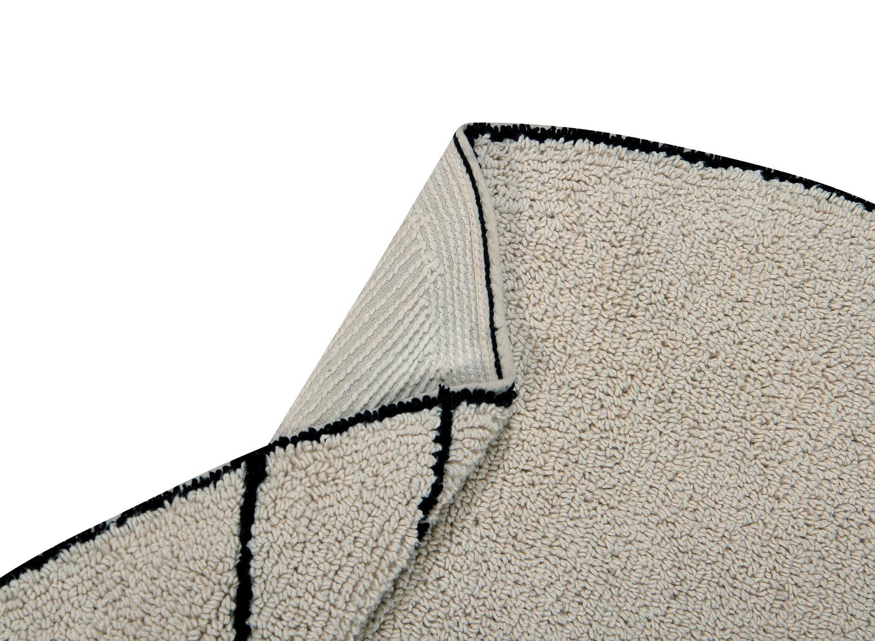 Tapis rond lavable MAIA au style Scandinave 100% coton