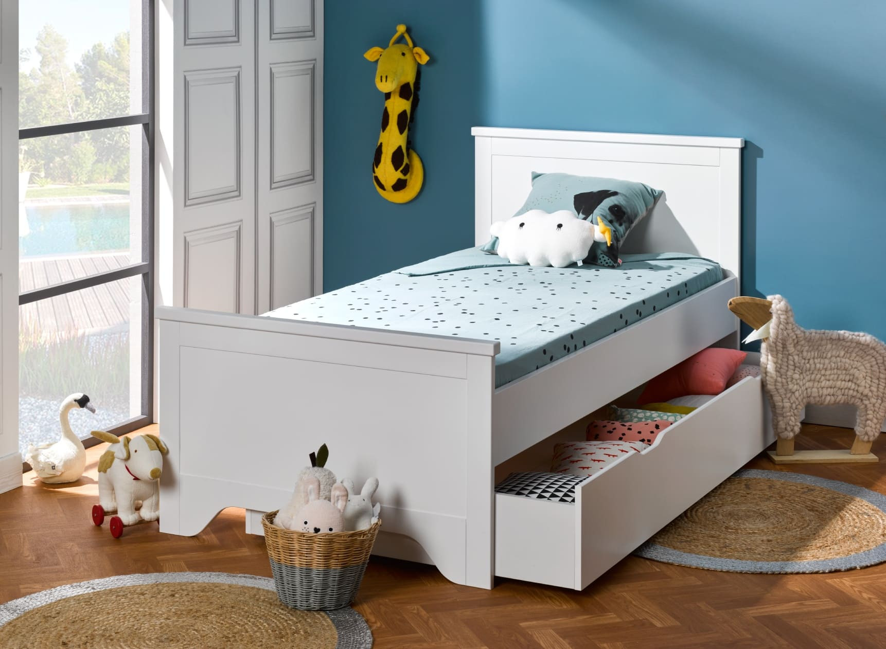 Kinderbed 90x190 Wit Sparte: elegant en ecologisch