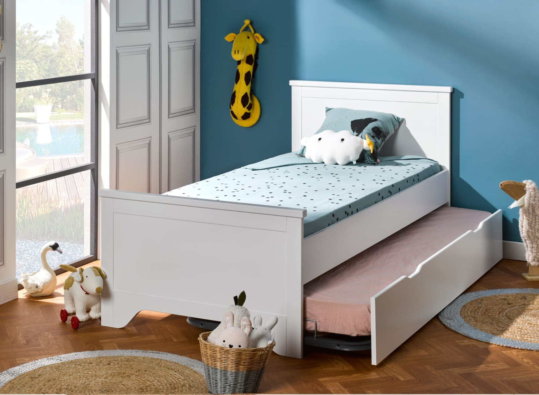 Lit enfant 90x190 Blanc Sparte : élégant et écologique