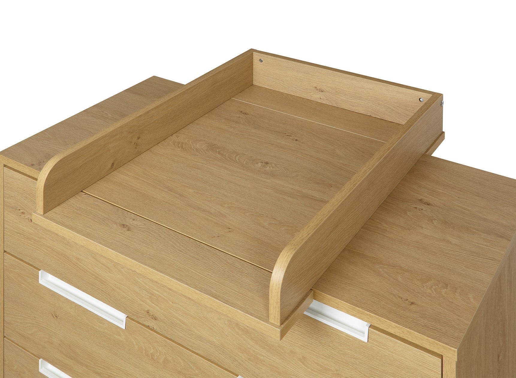 Plan à langer pour commode VINTAGE blanc et chêne