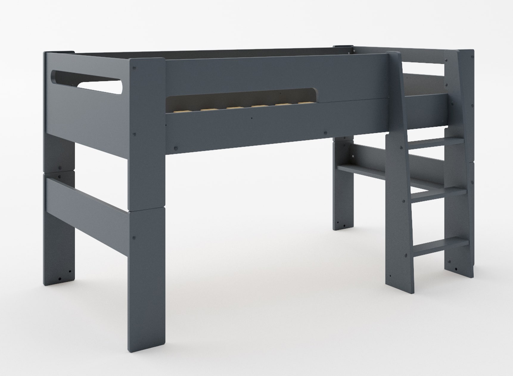 Lit mi-hauteur 90x190 LUKA : un lit en bois design & Français
