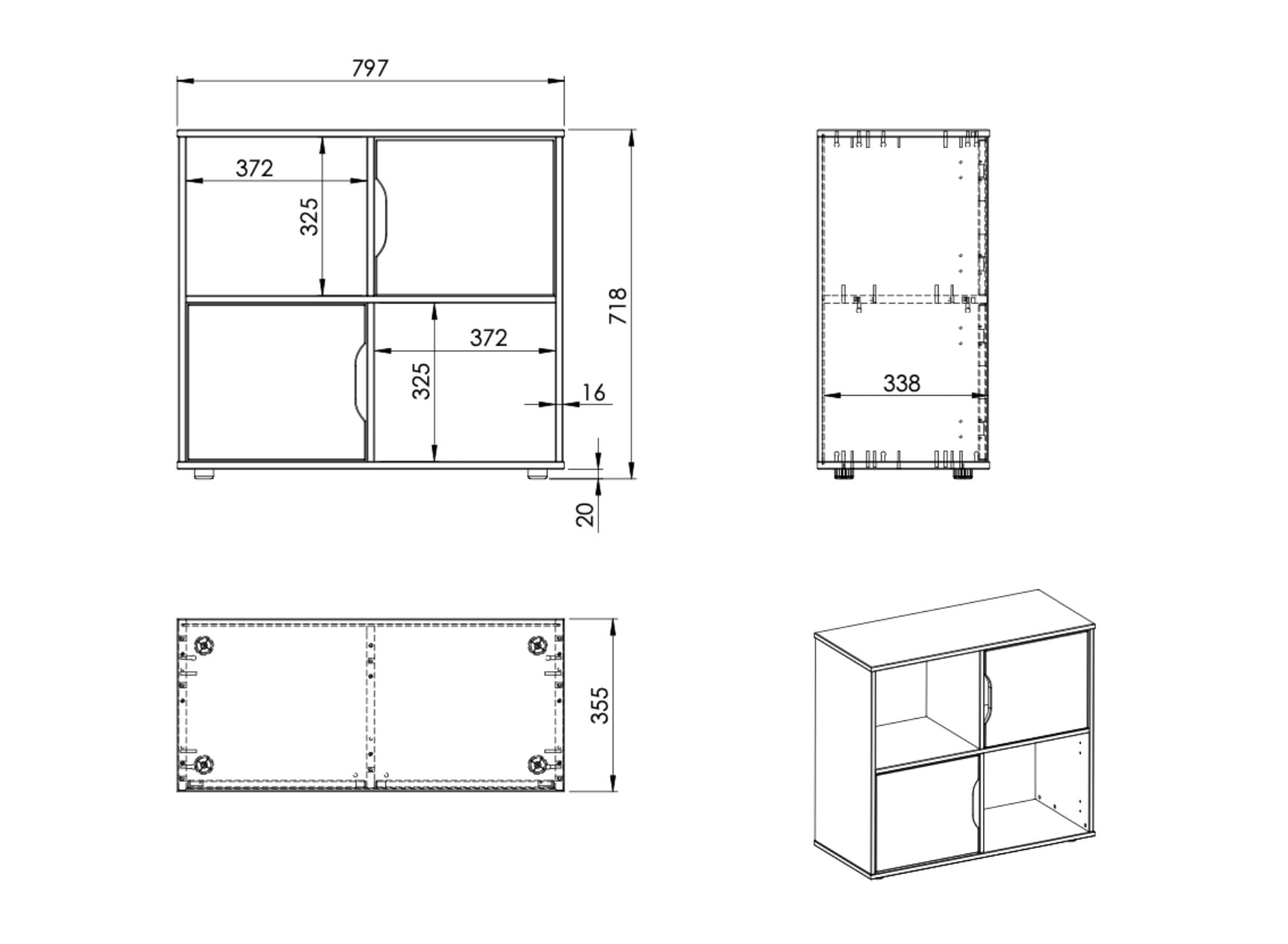 JADE White storage cubes: Clever and stylish