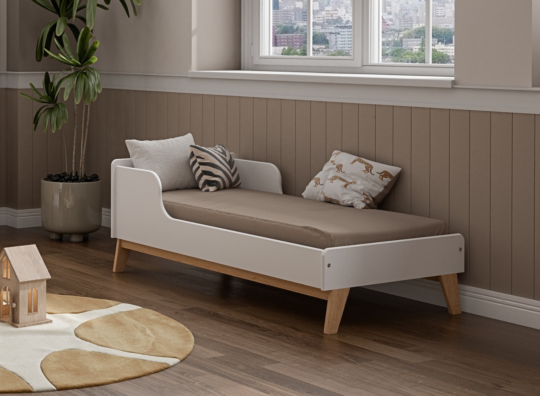 Lit bébé évolutif 70x140 HAXO : bois massif écoresponsable et Français