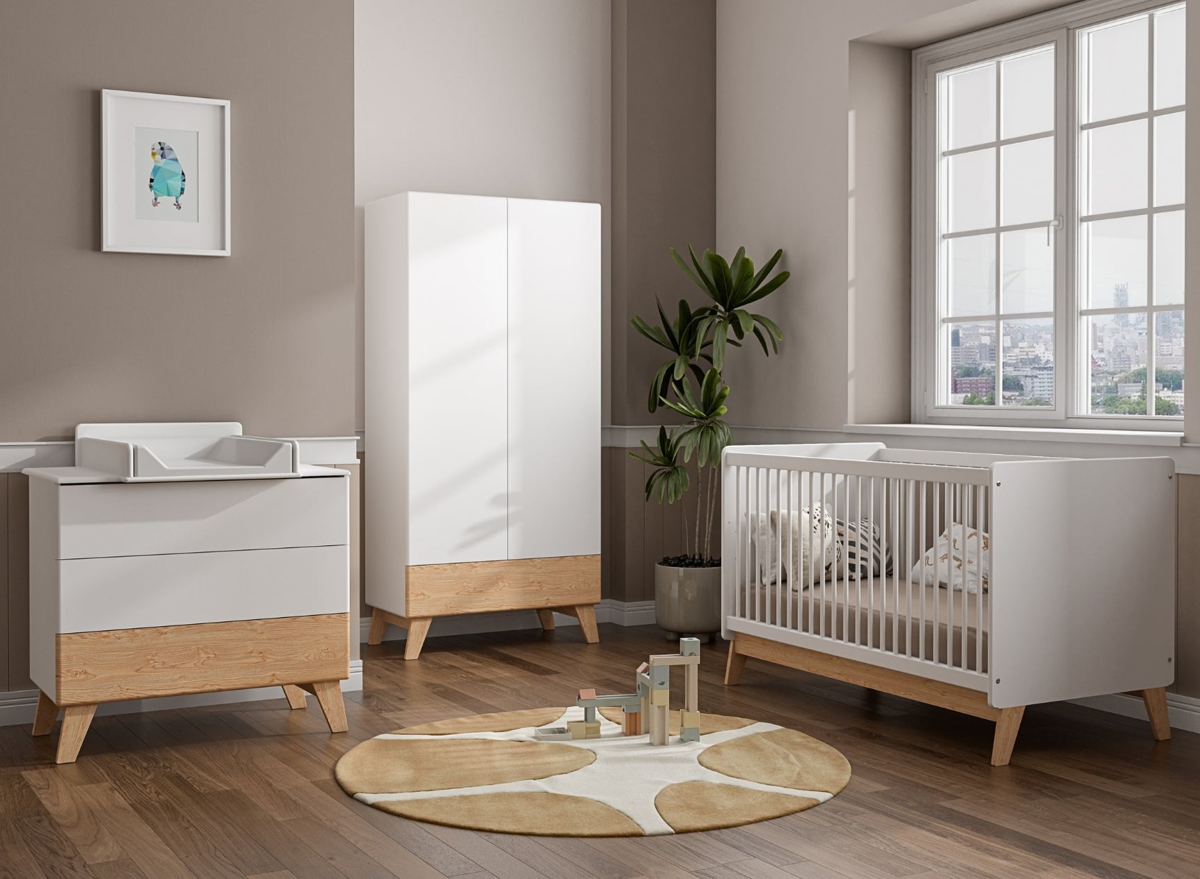 Lit bébé évolutif 70x140 HAXO : bois massif écoresponsable et Français
