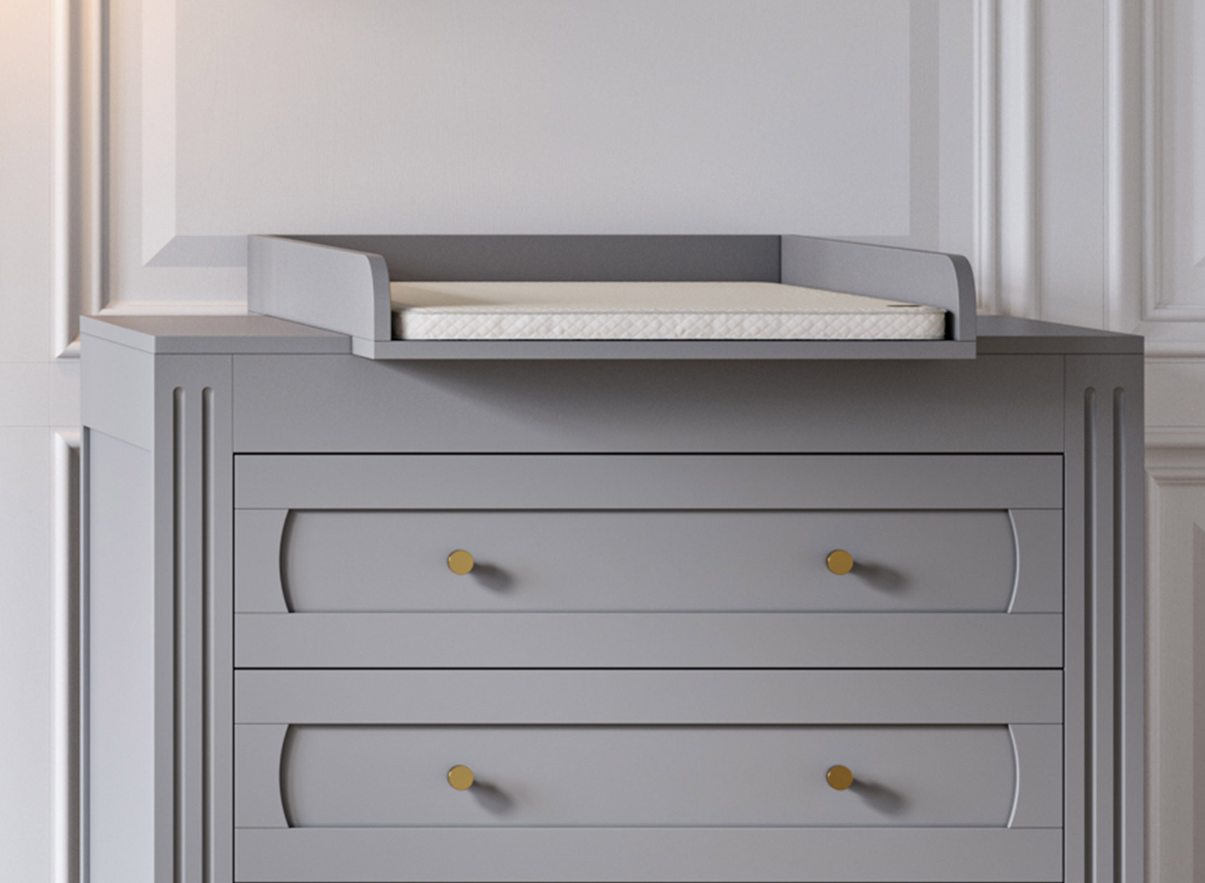 Plan à langer pour commode MILENNE Gris - Design